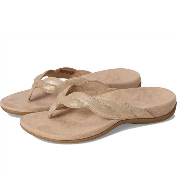 Vionic | Shoes | New Vionic Women Bella Braid Thong Sandals In Gold ...